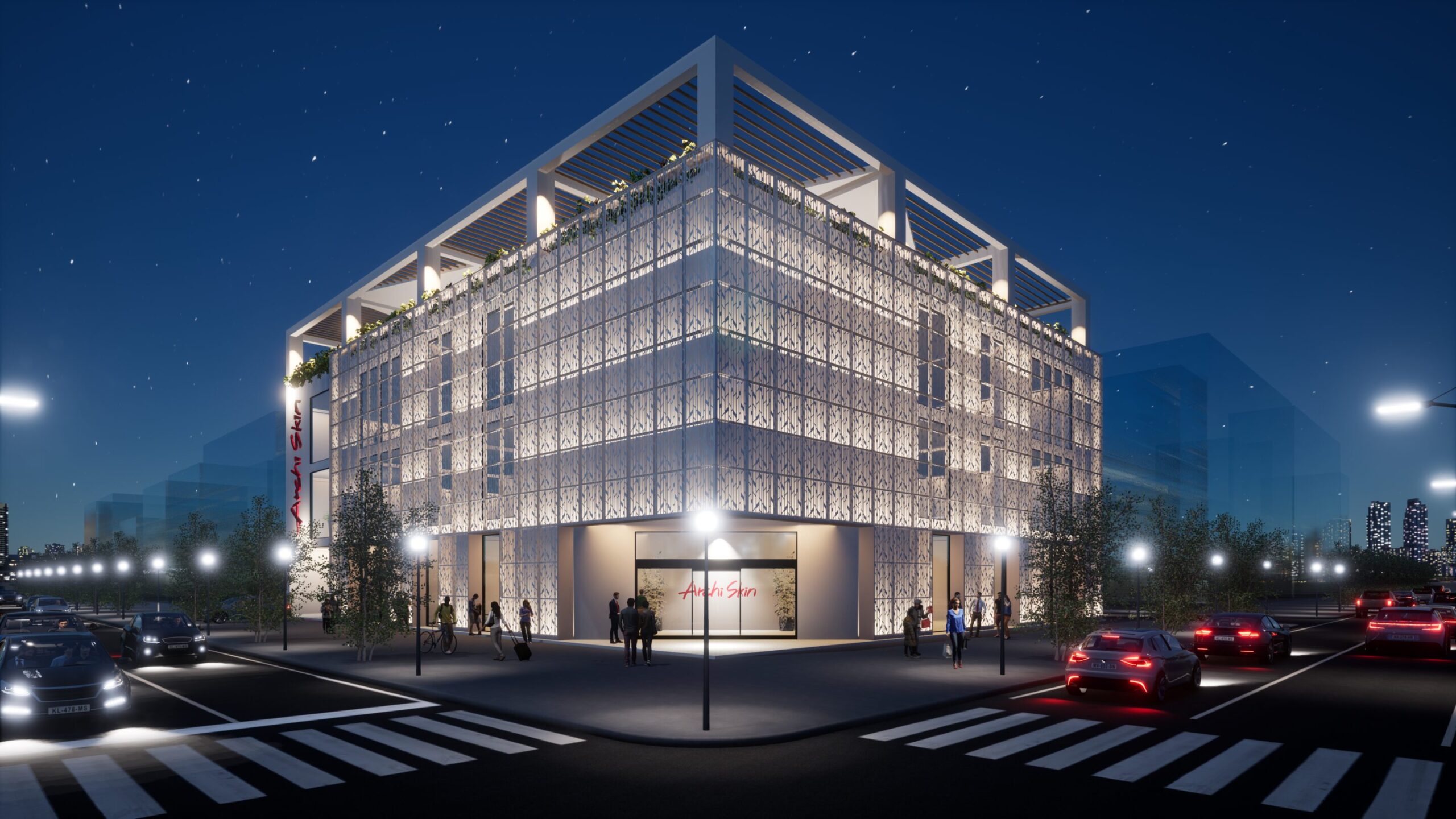 103-crystal ＜クリスタル＞ | 屋内外対応の金属デザインパネル-Archiskin(アーキスキン)